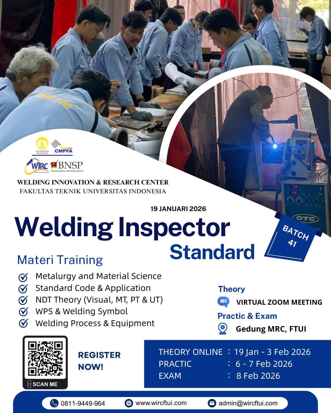 Welding Inspector Standard Batch #41 | WIRC - FTUI